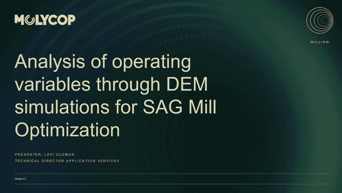 Analysis of Operating Variables through DEM Simulations for SAG Mill Optimisation | Molycop